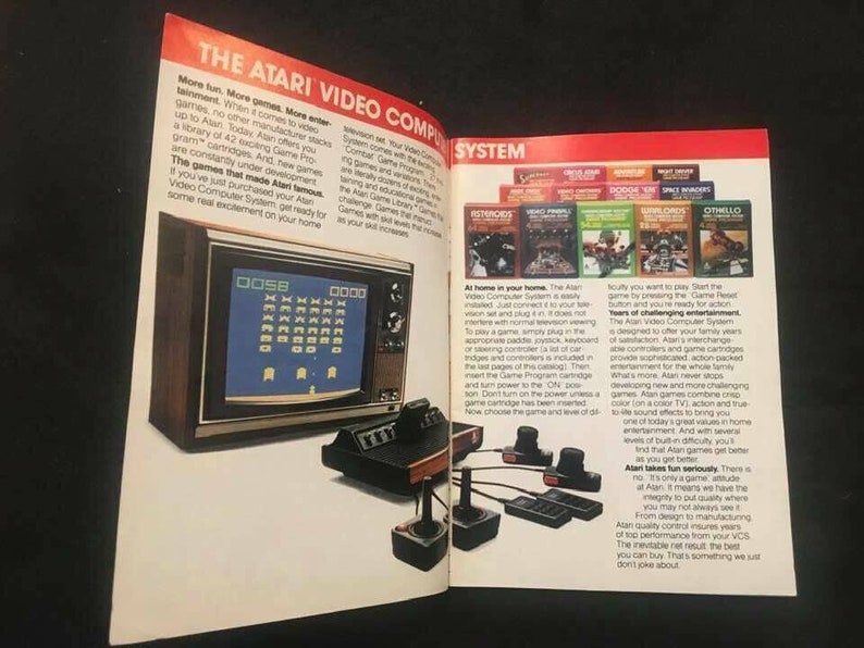 Vtg 1981 the Atari Video Computer System Catalog Video Game Booklet Rev ...