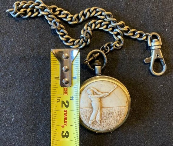 buzzato mens golf themed pocket watch - Gem