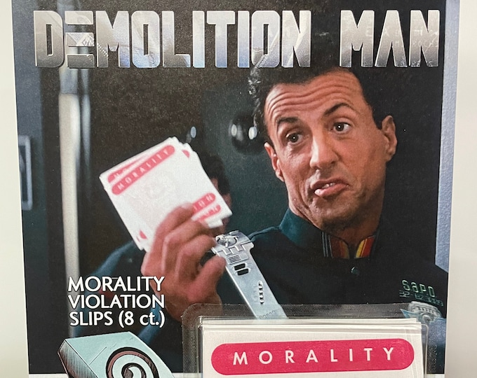 Demolition Man Morality Violation Slips Custom Movie Collectible ...
