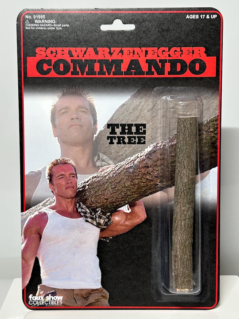 Commando "the Tree" Collectible – Arnold Schwarzenegger 80s Bootleg Toy - Etsy