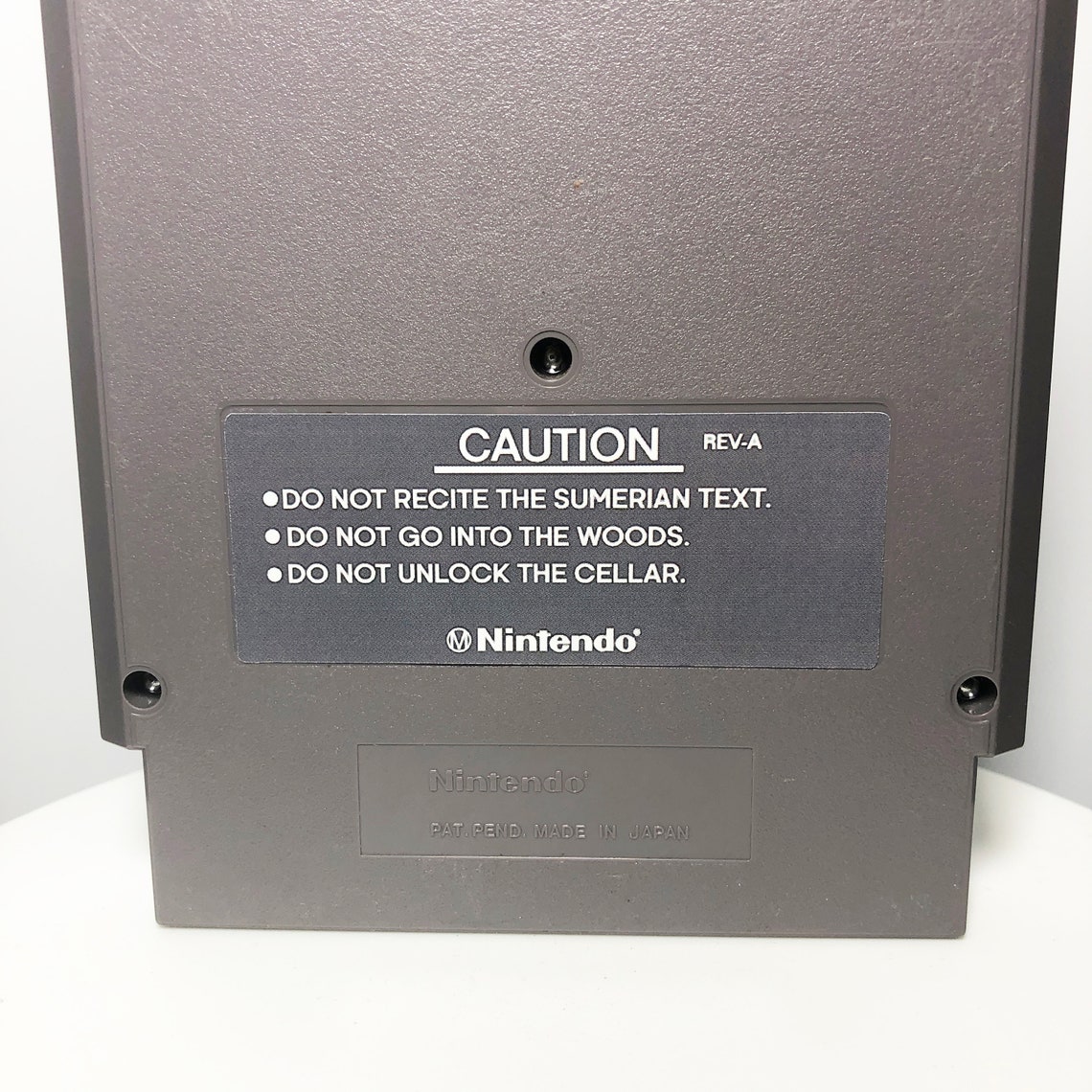 NES The Evil Dead Nintendo Custom Video Game Cartridge Front | Etsy