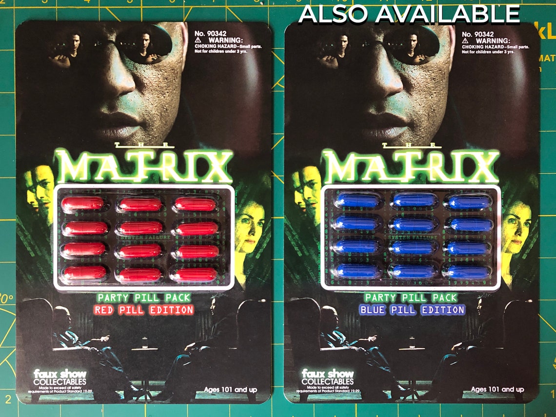 The Matrix Red Pill Party Pack A Custom Scifi Movie - Etsy