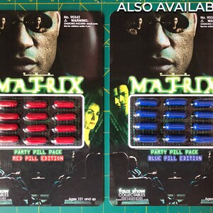 The Matrix Red Pill Party Pack A Custom Scifi Movie - Etsy