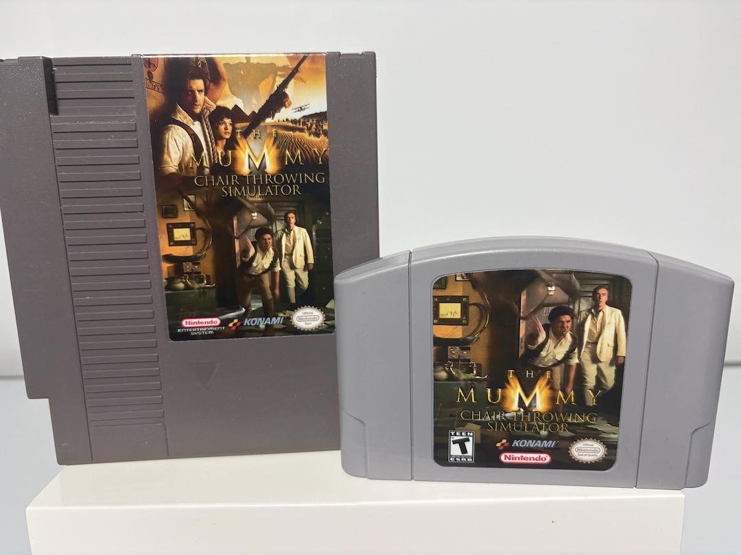 The Mummy: Chair Throwing Simulator - NES/N64 Parody Collectible - Etsy