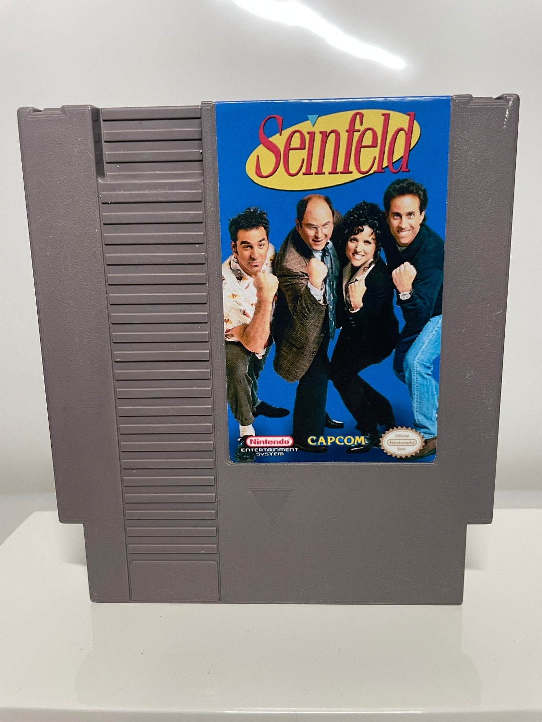 NES Seinfeld Nintendo Custom Video Game Cartridge Front AND Back Labels ...