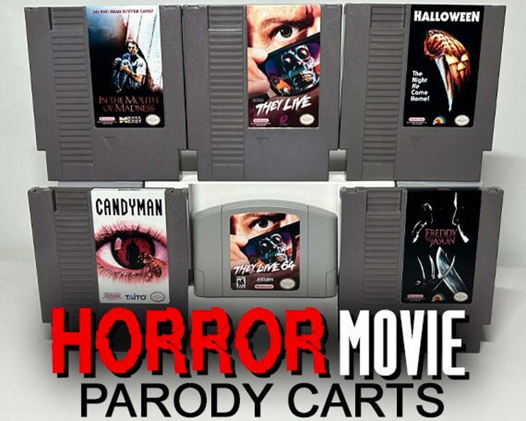 Horror Movie Nintendo Parody Carts Made From Real NES N64 Carts W ...