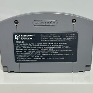 Frasier Parody Nintendo Game Cartridge: Custom Label Art - NES, SNES ...