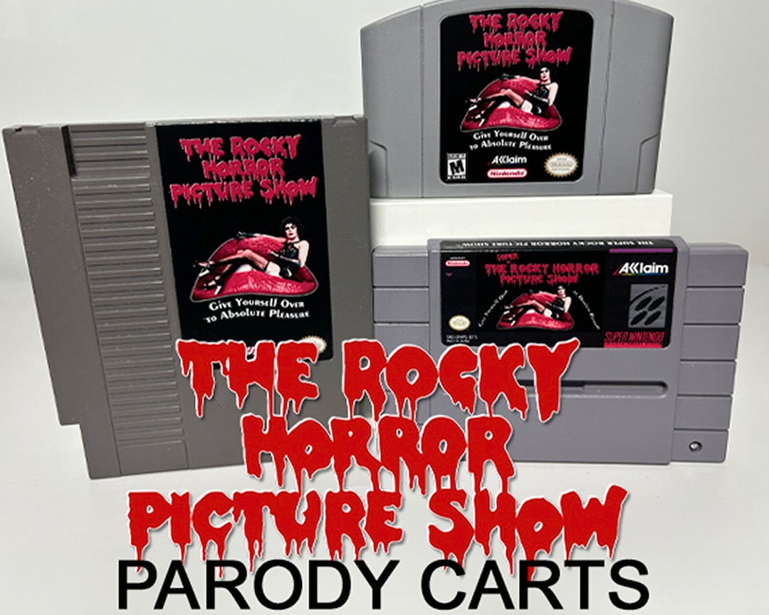 Rocky Horror Picture Show Nintendo Custom Parody Carts - Choose NES ...