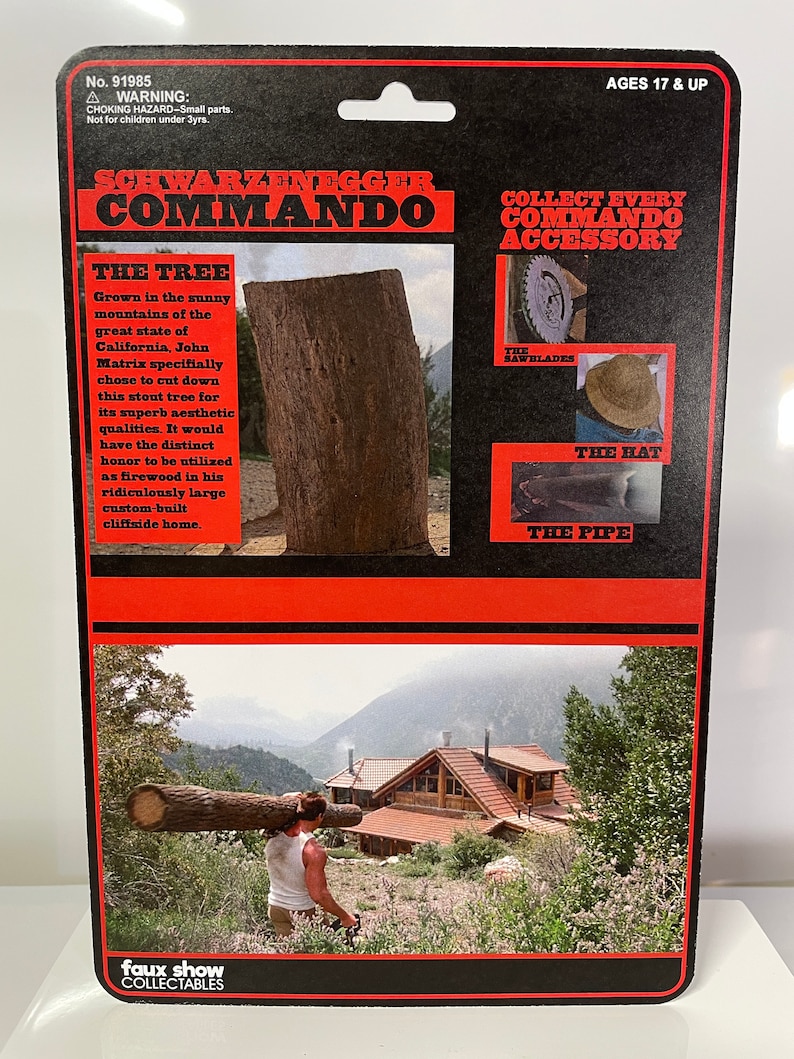 Commando "the Tree" Collectible – Arnold Schwarzenegger 80s Bootleg Toy ...
