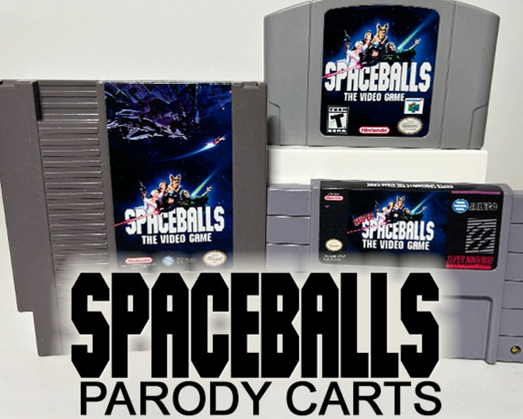 SPACEBALLS Nintendo Custom Parody Carts Choose NES, SNES, or N64. Made ...