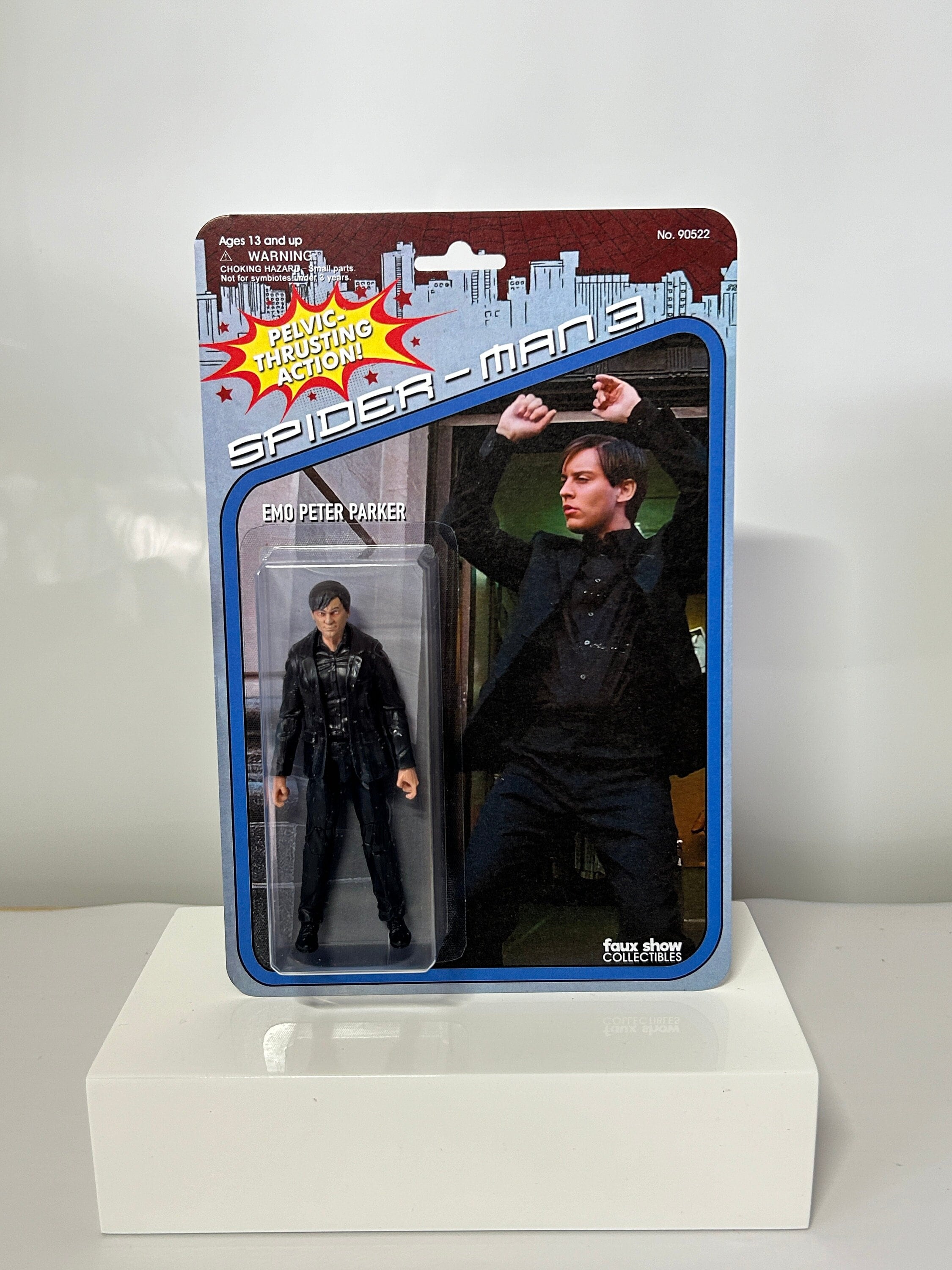 Spider man 3 Emo Peter Parker AKA Bully Maguire One off Custom Movie Action Figure Two sided Card Bootleg Marvel Sam Raimi Tobey Film Etsy