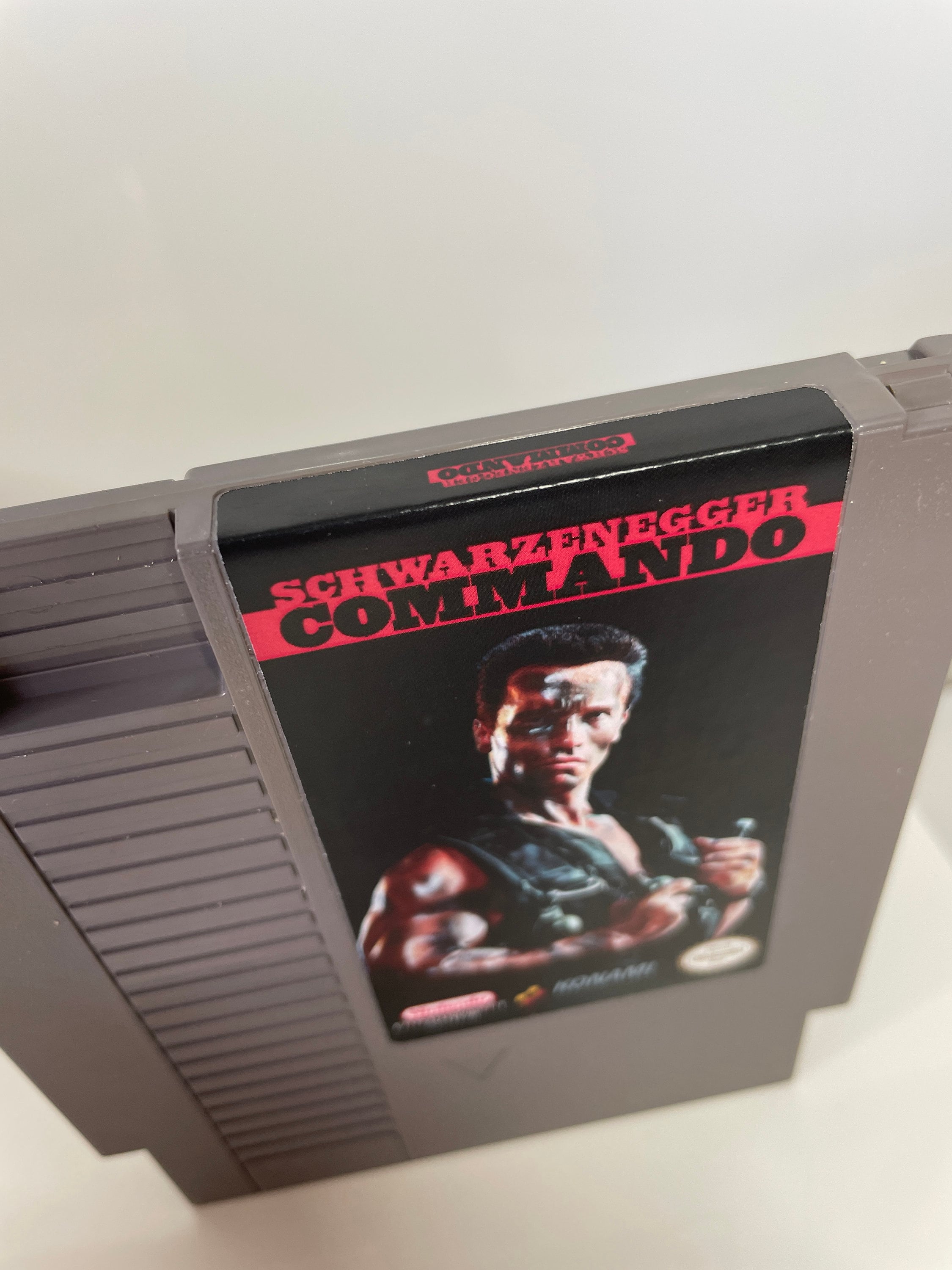 NES Commando Nintendo Custom Video Game Cartridge Front AND - Etsy