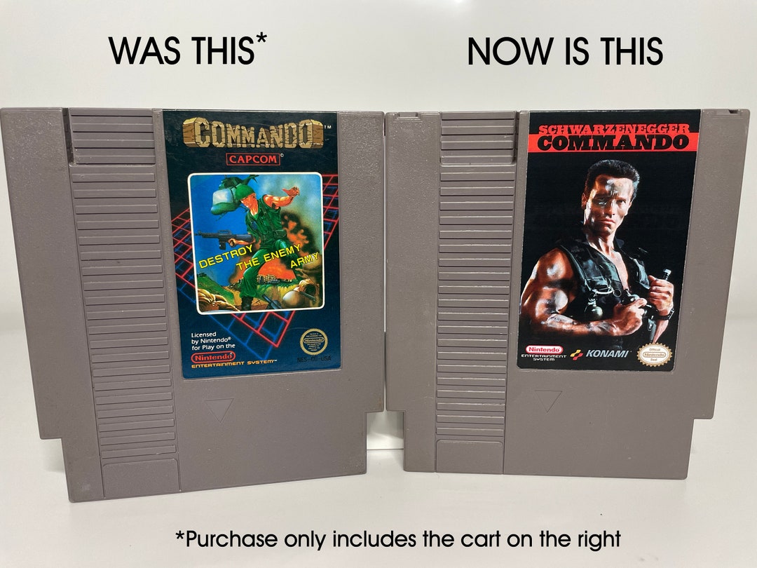 NES Schwarzenegger Commando on ACTUAL Nintendo Commando Custom Video ...