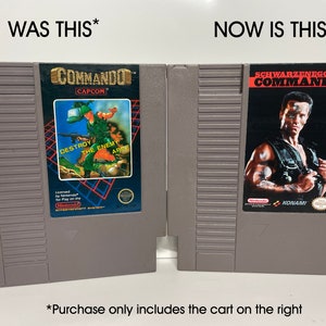 NES Schwarzenegger Commando on ACTUAL Nintendo Commando Custom Video ...