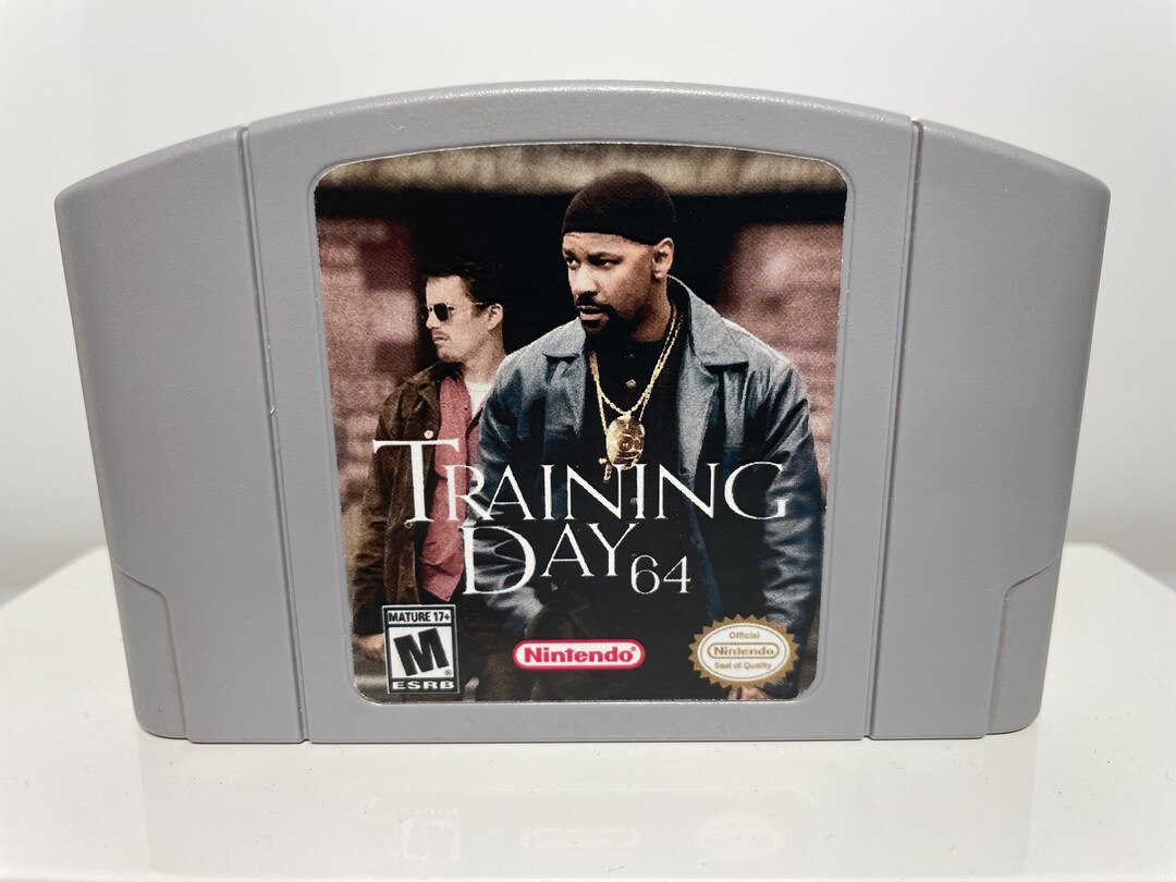 N64 Training Day Nintendo 64 Custom Video Game Cartridge Front AND Back ...