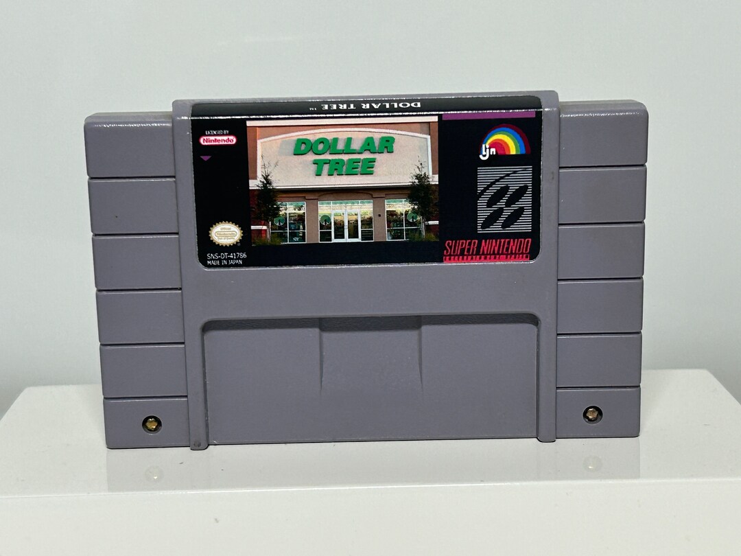 Dollar Tree SNES Game Cartridge: Custom Parody Collectible - Etsy