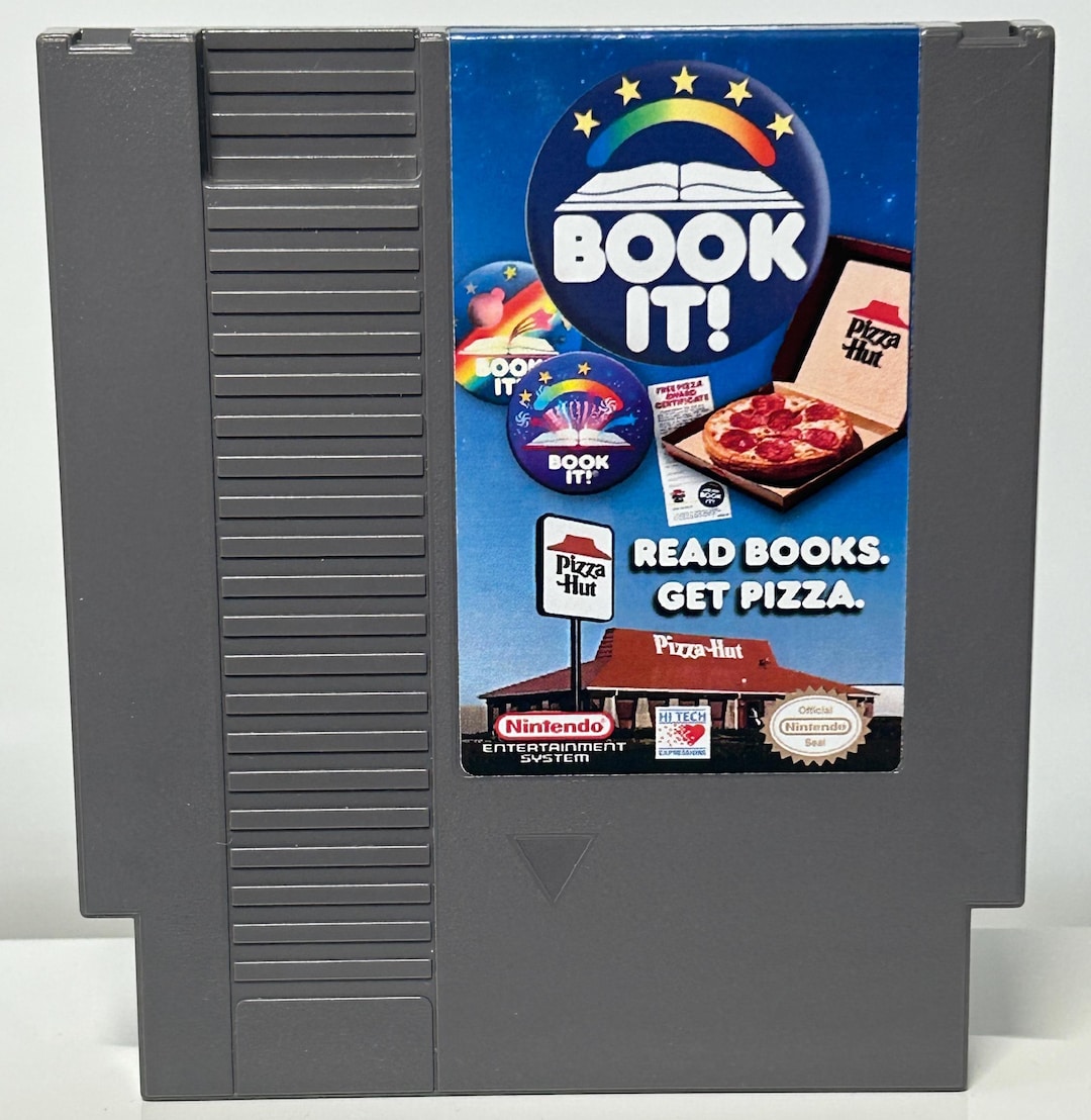 Pizza Hut Book It! NES Game: 80s Parody Cartridge - Etsy