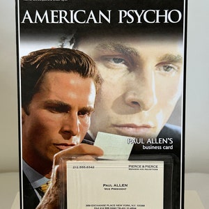 American Psycho Business Cards: Patrick Bateman or Paul Allen ...