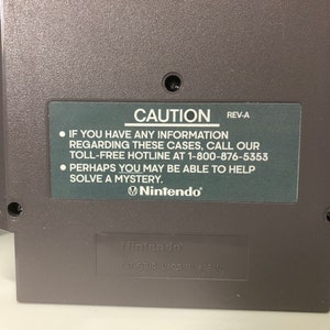 NES Unsolved Mysteries Nintendo Custom Video Game Cartridge Front AND ...