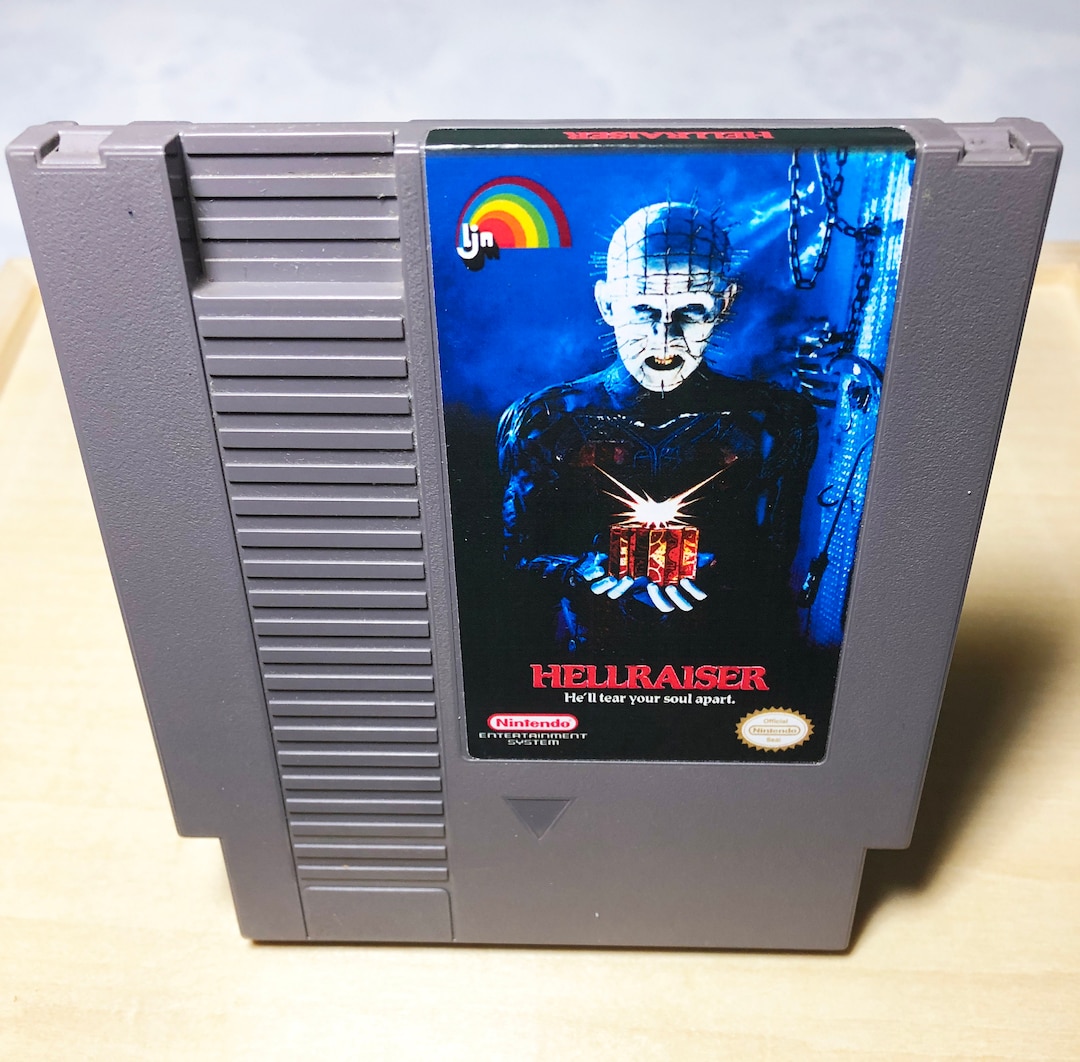 NES Hellraiser Nintendo Custom Video Game Cartridge Front AND Back ...