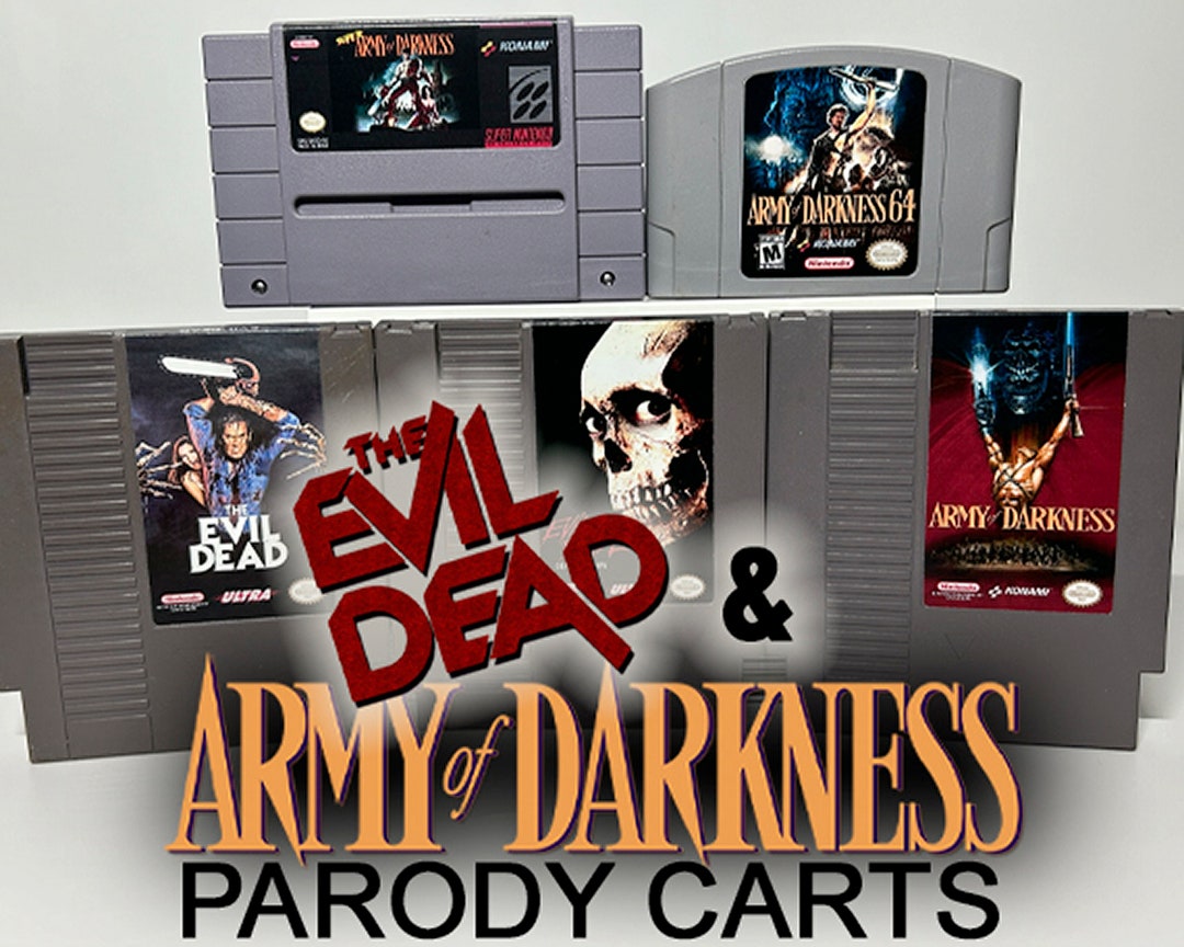 Evil Dead & Army of Darkness Nintendo Custom Parody Carts - Choose NES ...