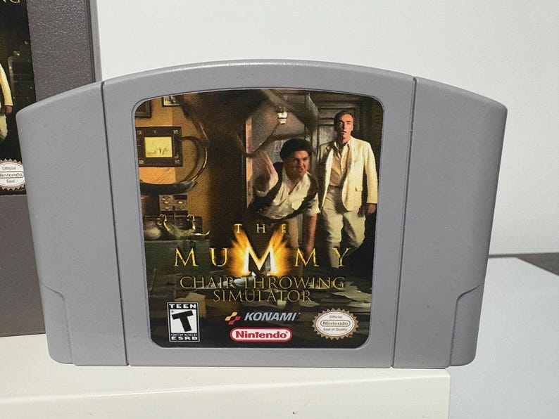 The Mummy: Chair Throwing Simulator - NES/N64 Parody Collectible - Etsy
