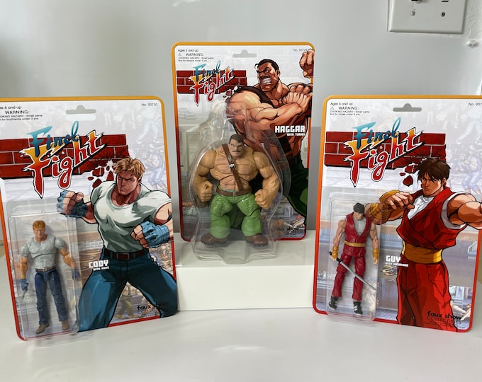 Final Fight Mike Haggar, Cody, and Guy One-off Custom SNES Nintendo ...