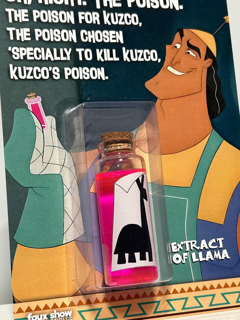 Emperor's New Groove Kuzco's Poison - Kronk Vial of Llama Extract ...