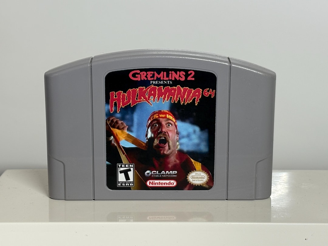 Hulk Hogan N64 Parody: Gremlins 2 Custom Video Game Cartridge - Etsy UK
