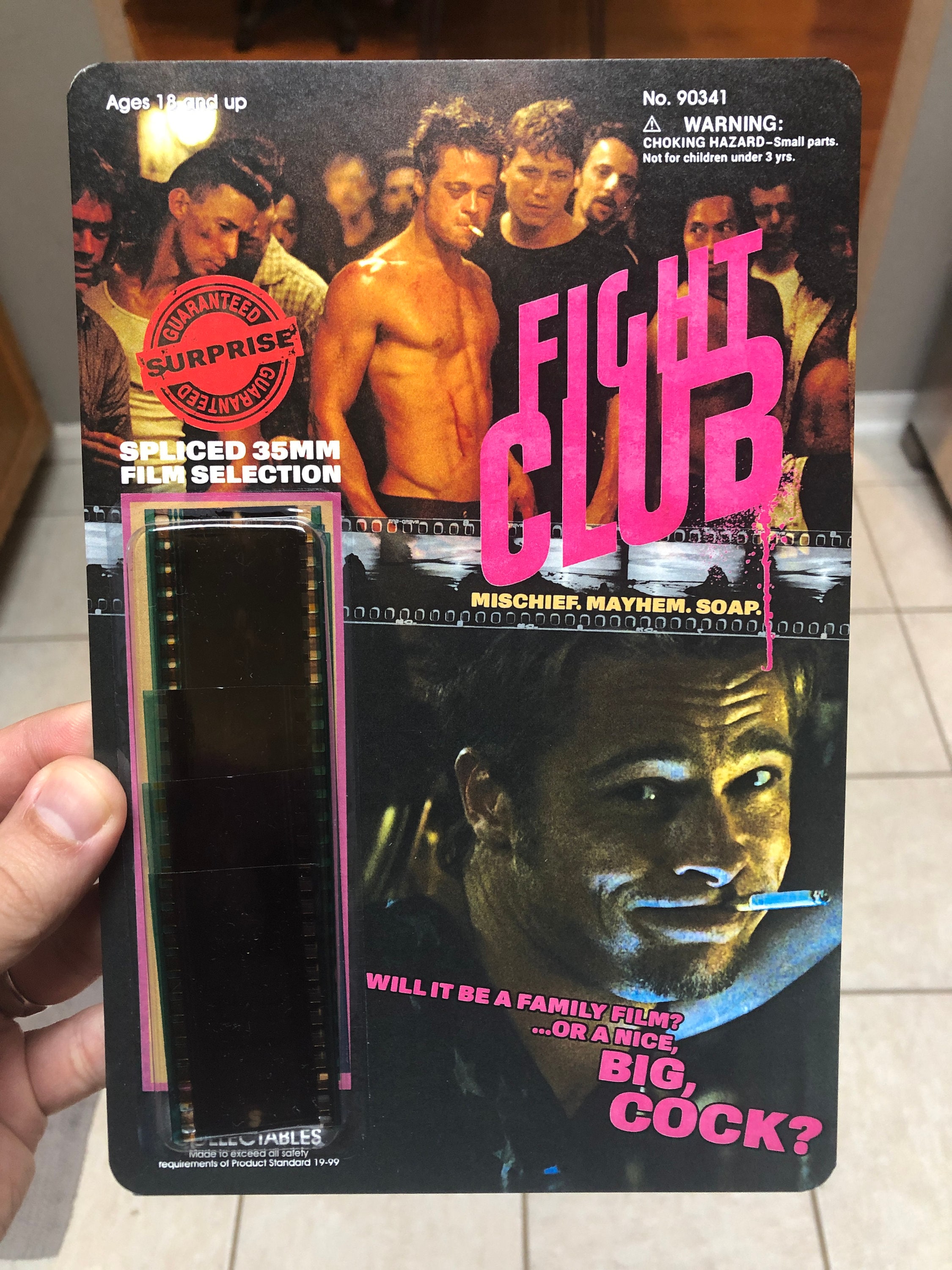 Fight Club 35mm Film Spliced Collectible - Tyler Durden Bootleg Toy - Etsy