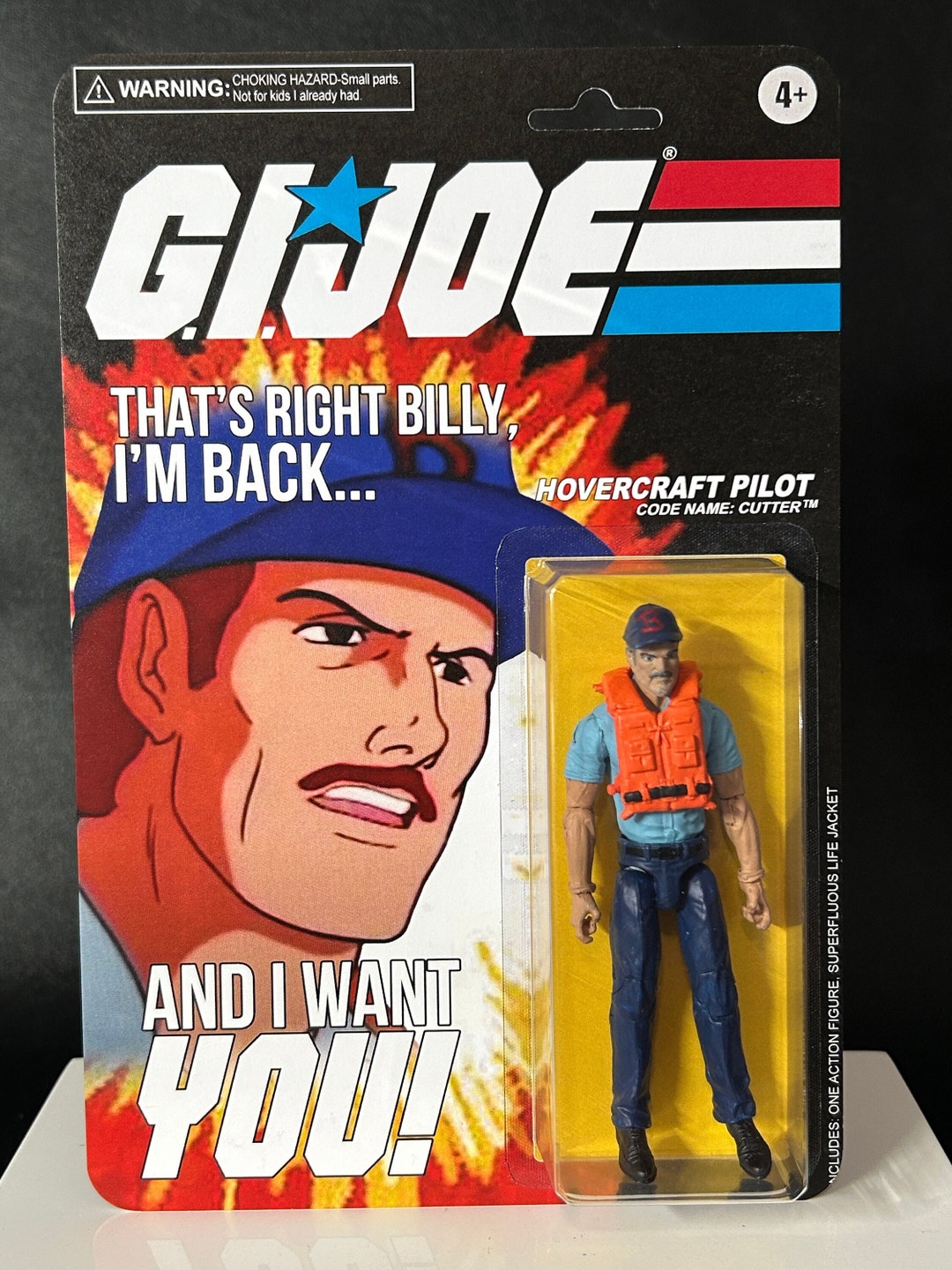 GI Joe PSA Parody Custom Action Figure of Cutter Bootleg Billy I'm Back ...