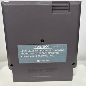 Seinfeld Nintendo Custom Parody Carts - Choose NES, SNES, or N64. Made ...