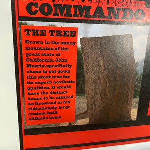 Commando Arnold Schwarzenegger "the Tree" Custom Movie Collectible - 80 ...