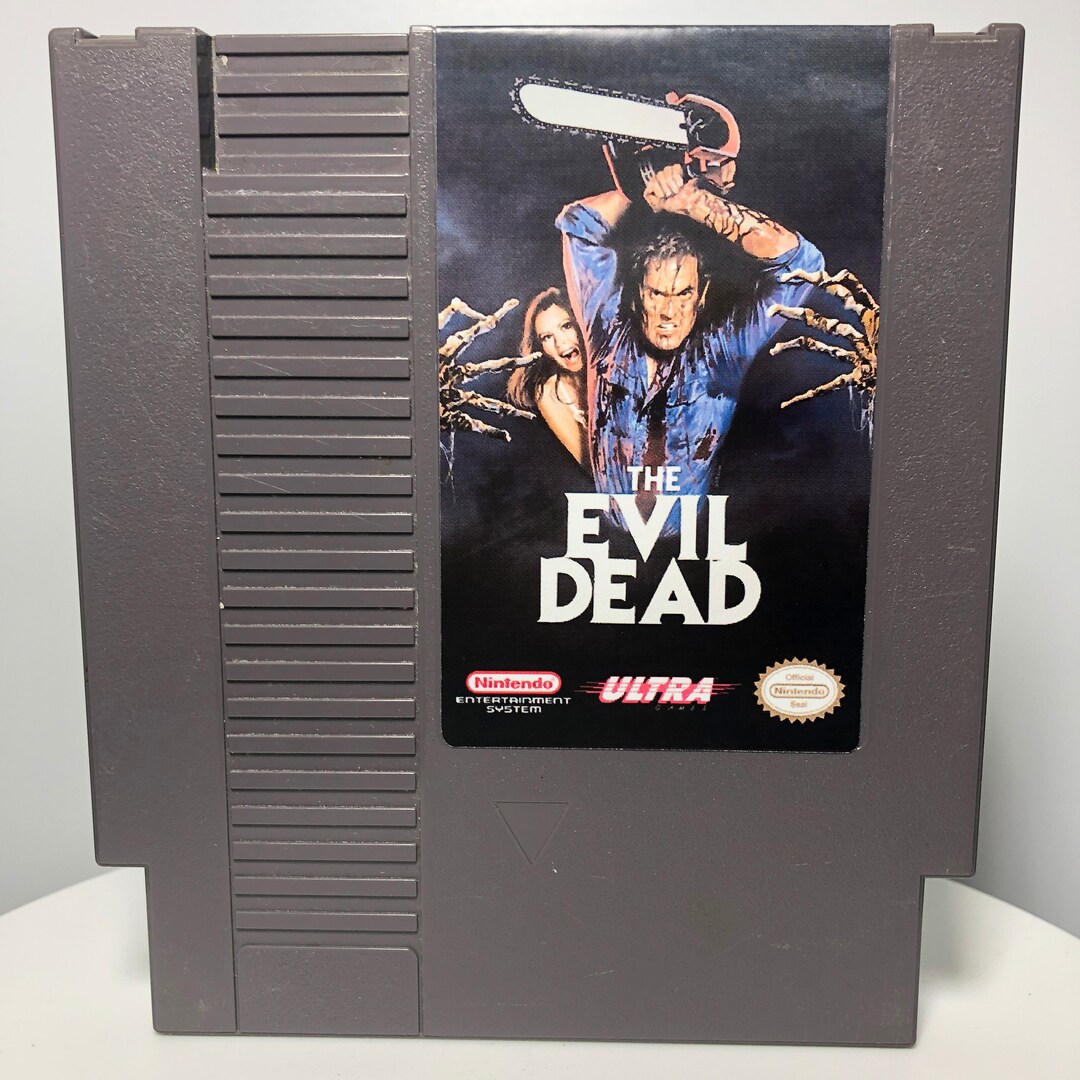 NES the Evil Dead Nintendo Custom Video Game Cartridge Front AND Back ...