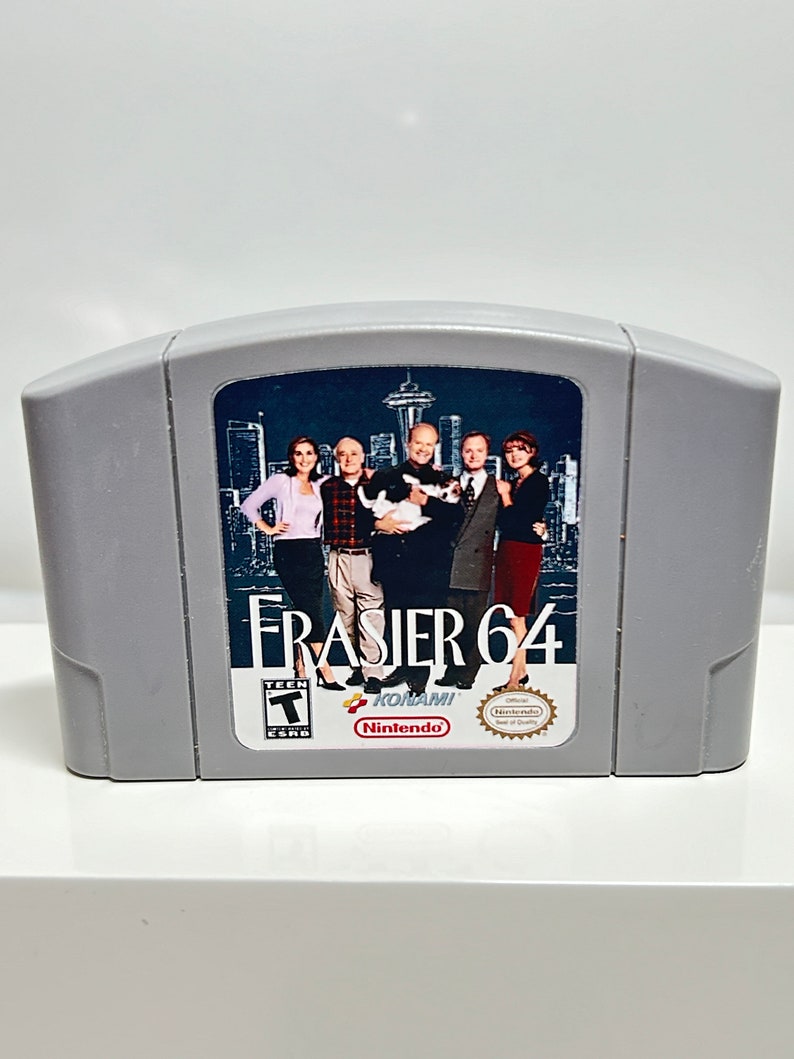 Frasier Parody Nintendo Game Cartridge: Custom Label Art - NES, SNES ...