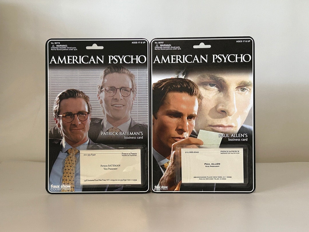 American Psycho Business Cards Choose Patrick Bateman or Paul Allen ...