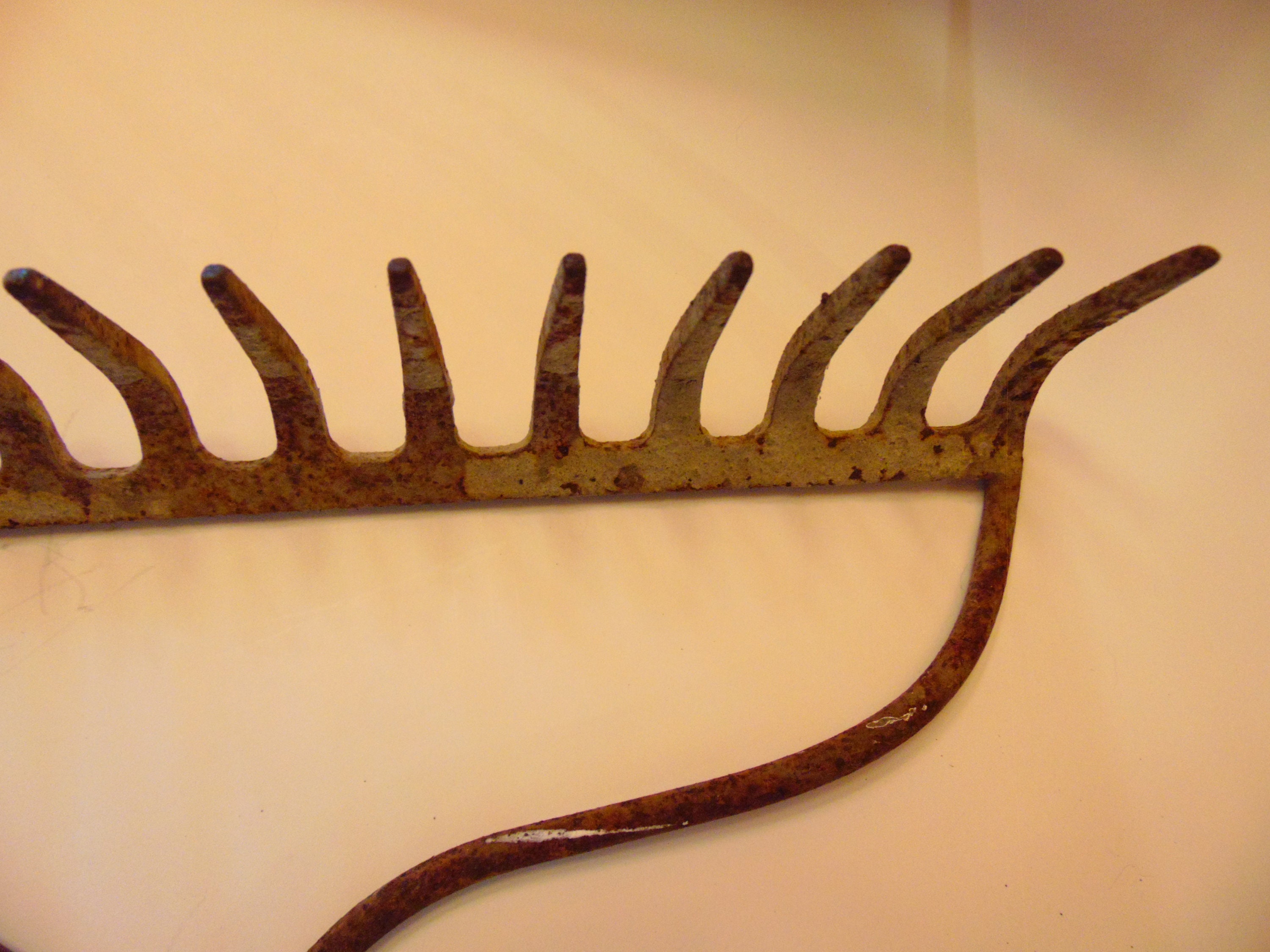 Vintage Rustic Stone or Garden Rake Head - Etsy