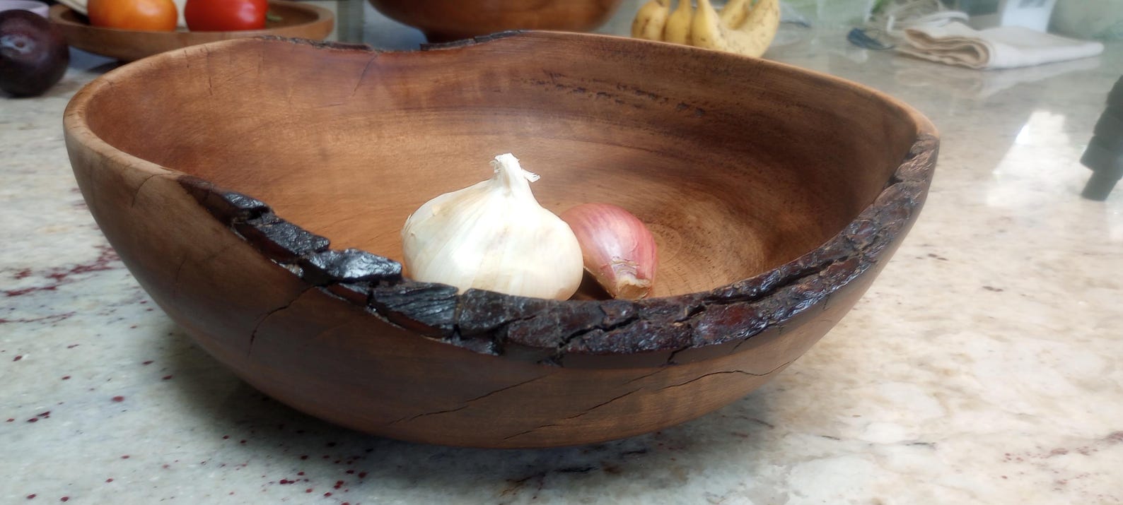 Madrone Live Edge Fruit Bowl - Etsy