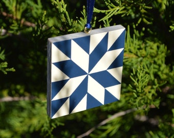 Blue Barn Quilt - Etsy