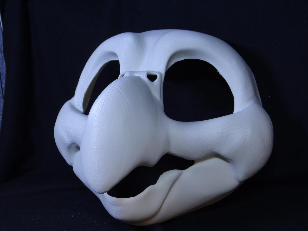 3d Printed Parrot / Macaw Fursuit Headbase PLA Misprint 12" - Etsy