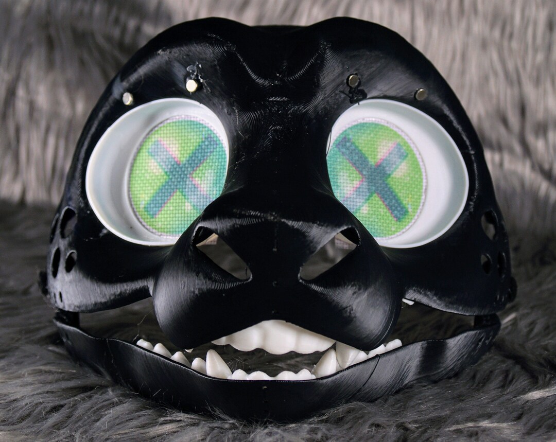 Kemono / Small Dragon Fursuit Head Base With Moveable Jaw, Eyes, Teeth ...