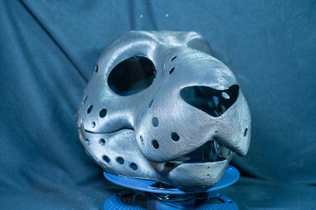 3d Printed Big Sabertooth Cat Fursuit Head Base With Moveable Jaw, Eyes ...