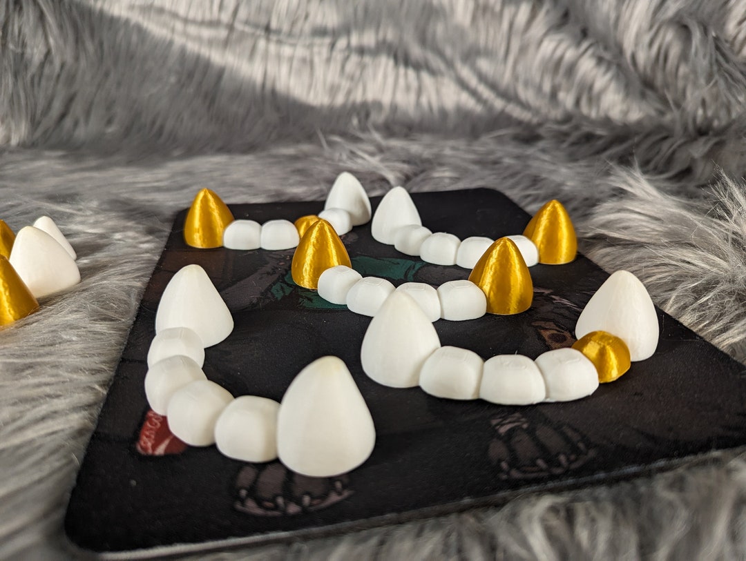 3d Printed Toony Round Fursuit Teeth! Multi-color Options Available ...