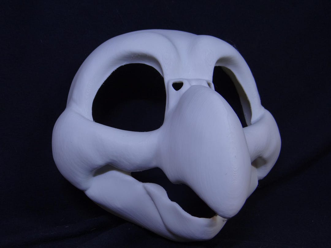 3d Printed Parrot / Macaw Fursuit Headbase PLA Misprint 9" Version - Etsy