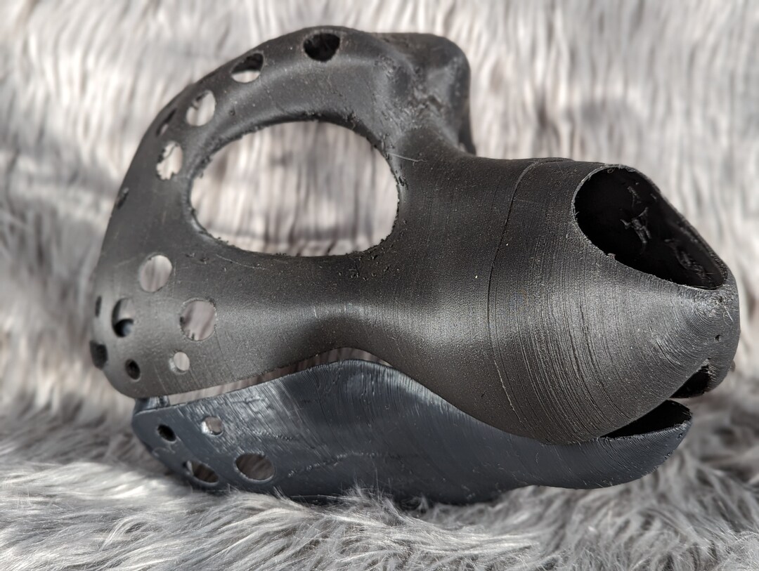 3d Printed Wolf Fursuit Head Base With Moveable Jaw, Eyes, Teeth and ...