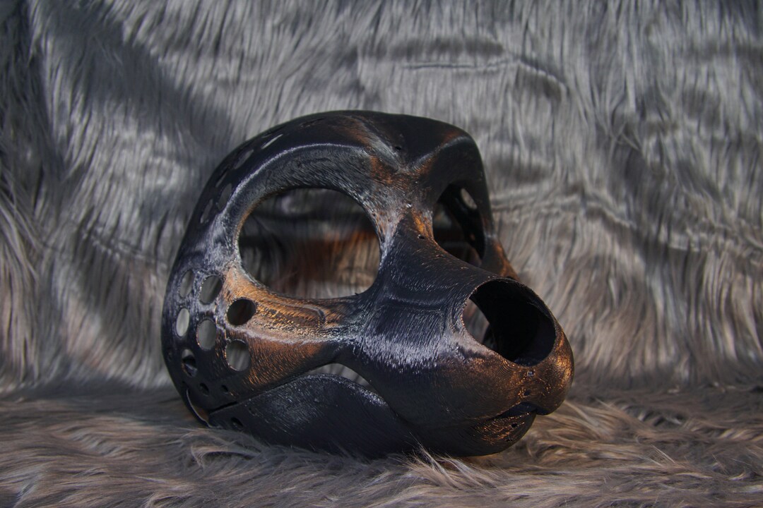 3d Printed Fox Fursuit Head Base With Moveable Jaw, Eyes, Teeth and ...