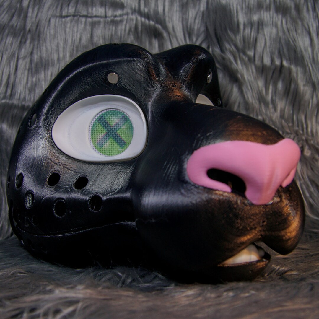 Kangaroo 3D Printed Fursuit Head Base With Moveable Jaw, Eyes, Teeth ...