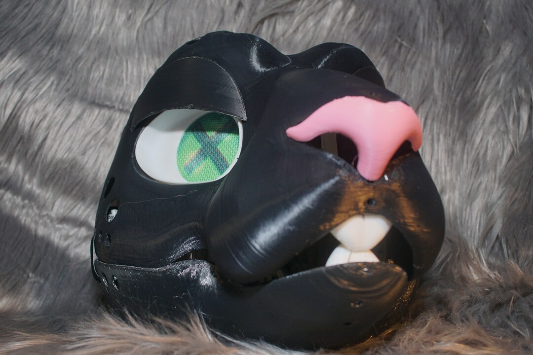Hare/rabbit Fursuit Head Base With Moveable Jaw, Eyes, Teeth and More ...