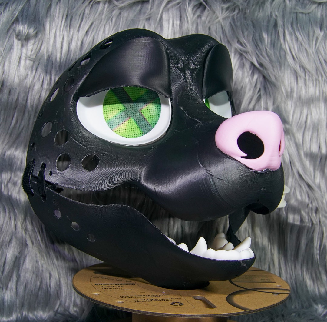 3d Printed Shiba Inu Fursuit Head Base With Moveable Jaw, Eyes, Teeth ...