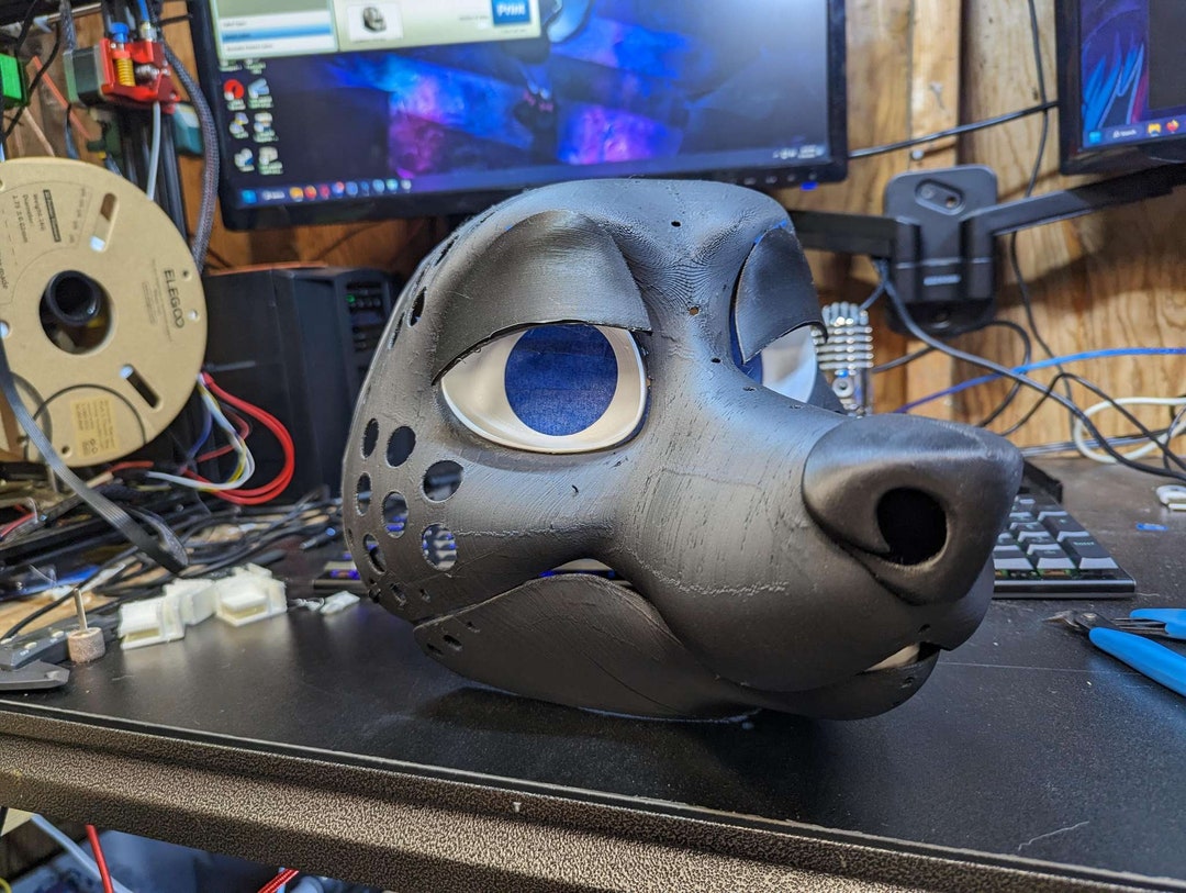 3d Printed Fox Fursuit Head Base With Moveable Jaw Eyes - Etsy Canada
